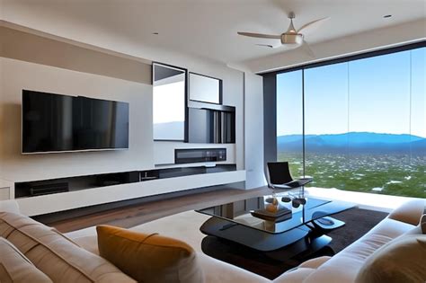 Premium Ai Image Smart Home Interface With Controlling Device