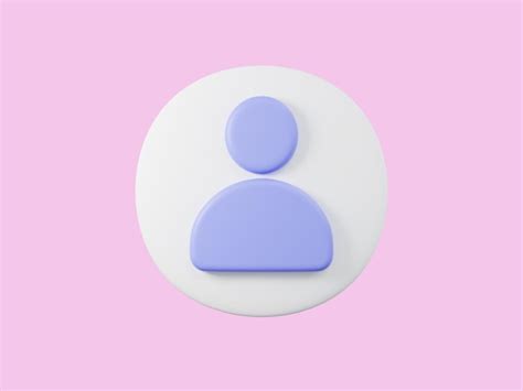 Perfil De Pessoa De Desenho Animado De ícone 3d Ou Ilustração De