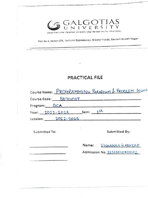 C Practicalvishakhakashyap 1 Pdf