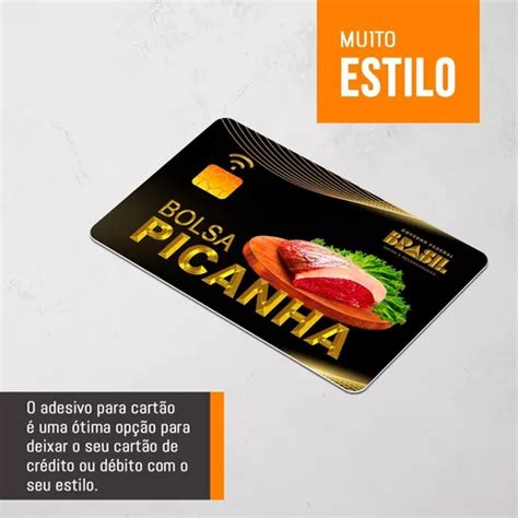 Adesivo Cartão Crédito Meme Divertido Bolsa Auxílio Picanha MercadoLivre