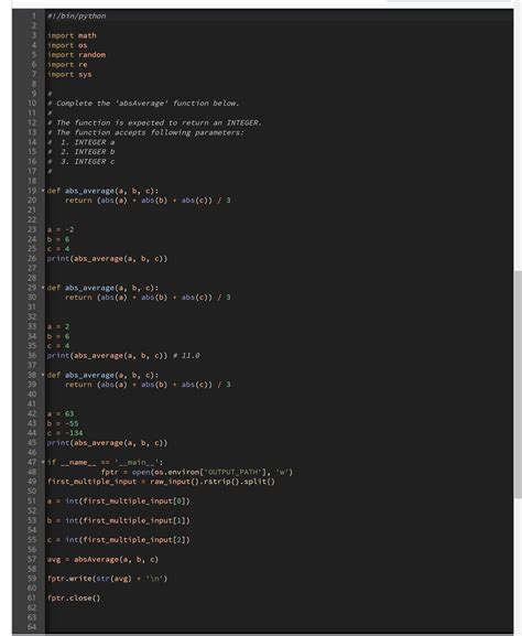 Solved Create A Python Program That Calculate The Absolute Chegg