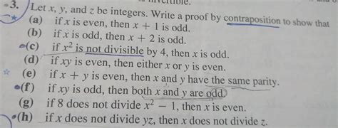 solved 3 let x y and z be integers write a proof by