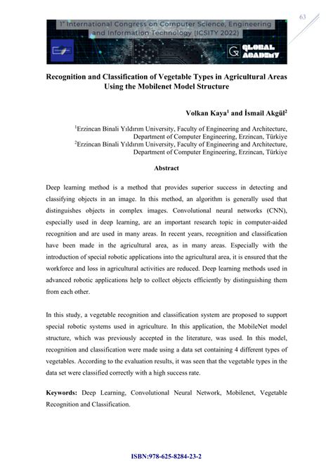 Pdf Recognition And Classification Of Vegetable Types In Agricultural