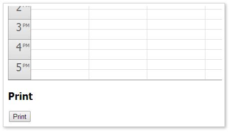 Asp Net Event Calendar Printing C Vb Daypilot Code