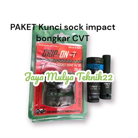 Jual Paket Kunci Bongkar Cvt Kunci Socket Impact Cr Mo Alat Bengkel Berkualitas Shopee
