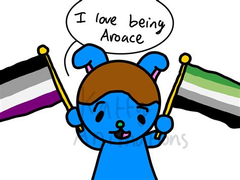 I Drew My Aroace Oc Holding Up The Asexual And Aromatic Flag Oc R