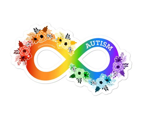 Pegatina del autismo pegatinas de neurodiversidad símbolo Etsy