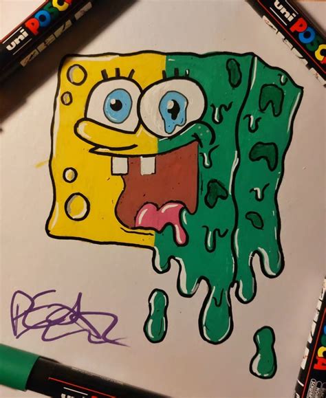 Spongebob ️dripi Disegno Di Cartoni Disegni