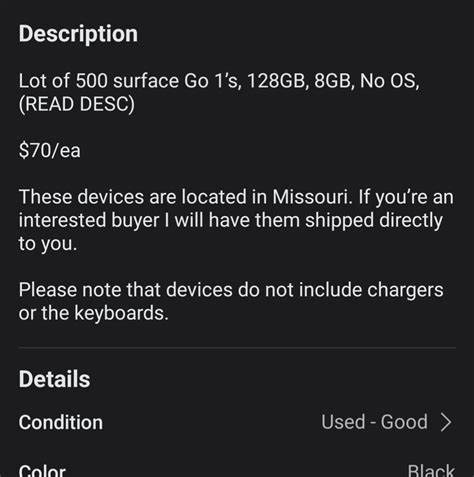 Surface Go 1 With No Os Or Keyboard For 70 Sketchy Or Legit Rsurface