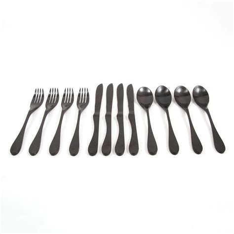 Titanium Flatware Set 12 Piece Flatware Set Cutlery Set Titanium
