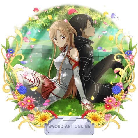 Asuna And Kirito Sword Art Online And 1 More Danbooru