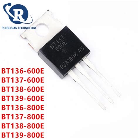 10pcs Bt136 600e Bt137 600e Bt138 600e Bt139 600e Bt136 800e Bt137 800e