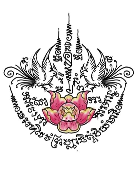 Pin Van Tototattoo Op ยันต์ไทย Tatoeage