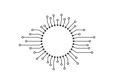 CPU For Computer And Smartphone Icon In Flat Style Processor Chipset Vector Illustration On