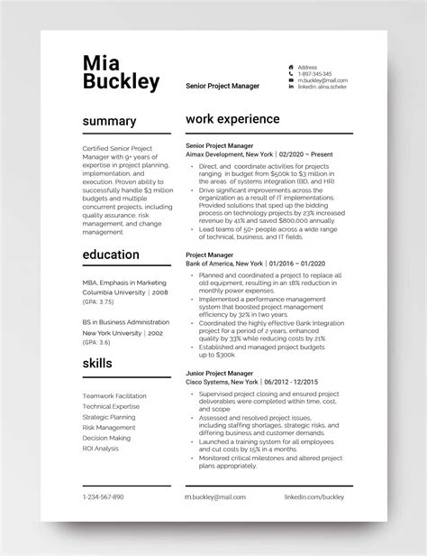 Project Manager Resume Examples And Templates For 2025 Resumeway