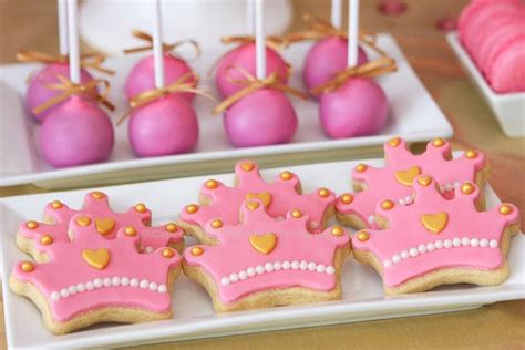 Pink And Gold Princess Dessert Table Cake By Cupcakes By Cakesdecor