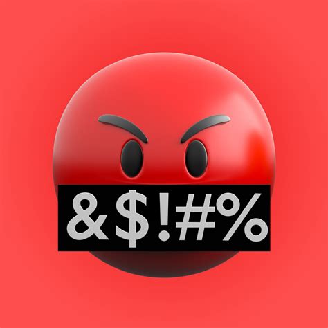 3D Asset Emoji Cussing Or Swearing CGTrader