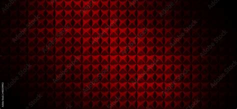 Red Soundproof Background Acoustic Faom Texture With Red Lighting