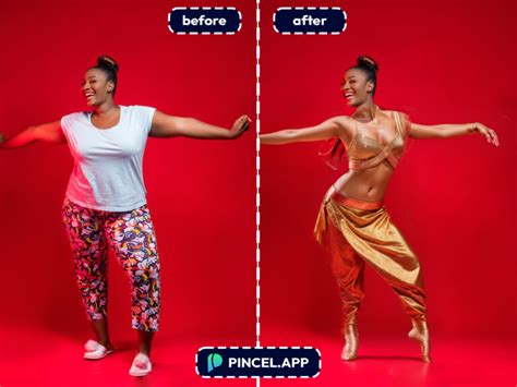 Change Body Shape On Photo Using AI Pincel