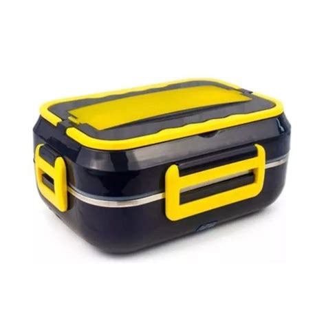 Marmita Elétrica Térmica 12v E 110v 220v Carro Bivolt Amarela MK