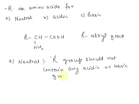 Solved How Does An R Group Determine If An Amino Acid Is Acidic Basic Or Nonpolar