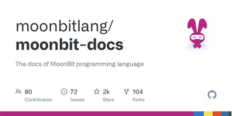 Github Moonbitlangmoonbit Docs The Docs Of Moonbit Programming Language