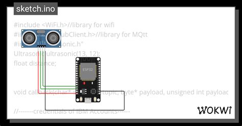 Ultrasonic Copy C Wokwi Esp32 Stm32 Arduino Simulator