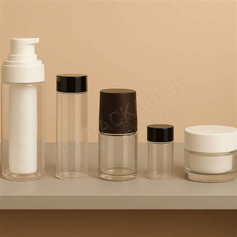 Refillable Airless Glass Bottles Luxury Sustainable Packaging