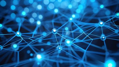 Abstract Blue Network Premium Ai Generated Image