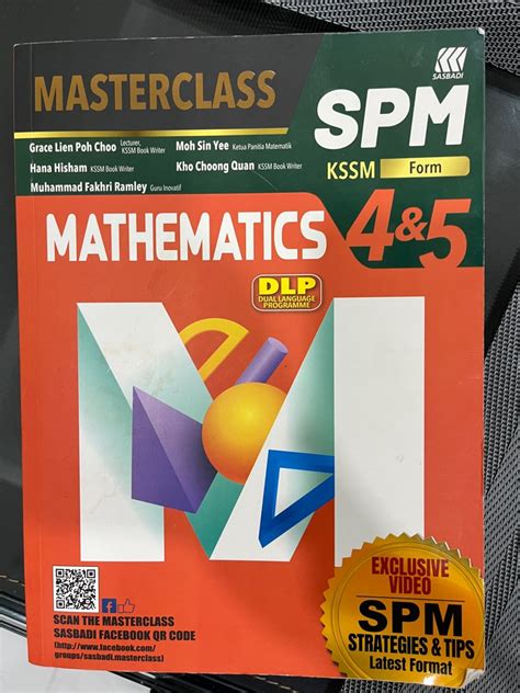 Masterclass Spm Maths Hobbies And Toys Books And Magazines Textbooks On