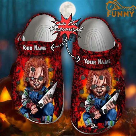 Personalized Chucky Wanna Play Crocs Halloween Step Up Your Scare