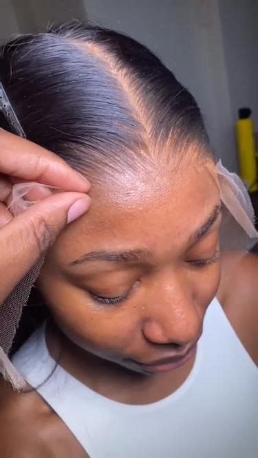 What Can T Believe This Glueless HD Lace Wig Melt Her Skin So NaturalClean Lace Wigs Lace
