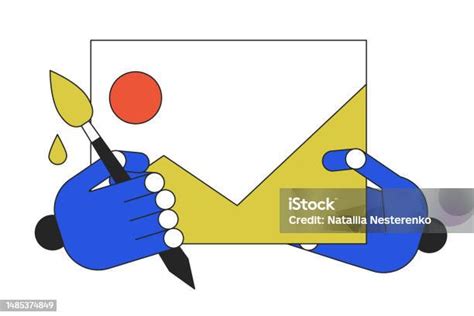 Membuat Ilustrasi Titik Vektor Konsep Garis Gambar Yang Dihasilkan Ai