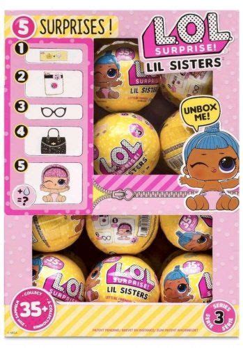 Lol Surprise Lil Sisters 5 Layers Series 3 2 Doll Case Of ×24 Mystery