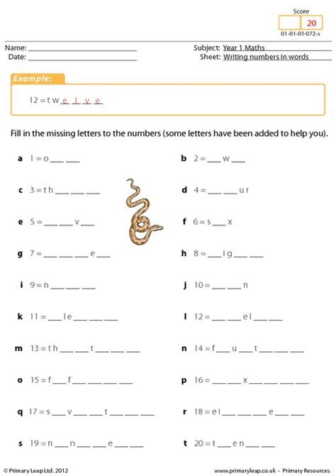 Write Numbers In Words Math Worksheets MathsDiary Worksheets
