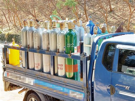 고압가스충전소 운반자 없어 ‘발동동