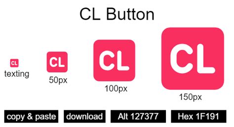 Cl Button Emoji And Codes