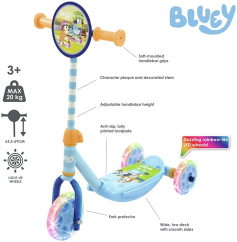 Bluey Tri Lite Scooter Simply Thank You