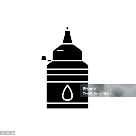 辦公室膠水黑色圖示 在孤立的背景上的向量符號辦公室膠粘劑概念標誌 例證向量圖形及更多school Supplies圖片 School