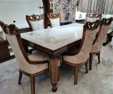 Square Marble Top Dining Table Set 6 Seater At Rs 99000 Set In Saharanpur Id 2854360397912