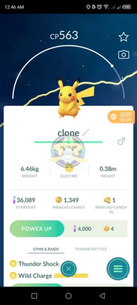 Clone Pikachu Via Trade