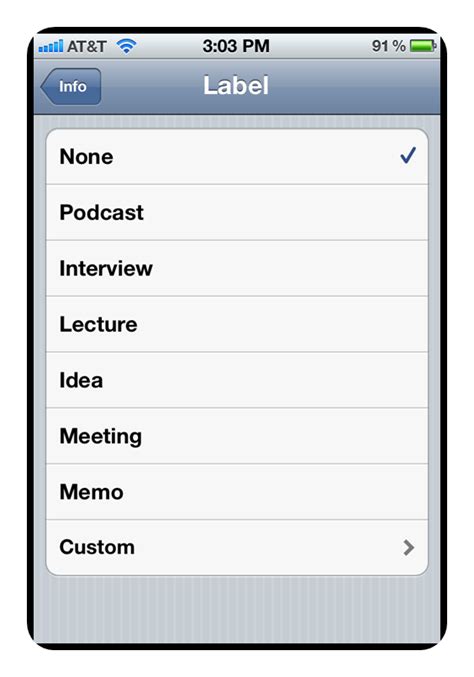 Using The Voice Memo App On An IPhone