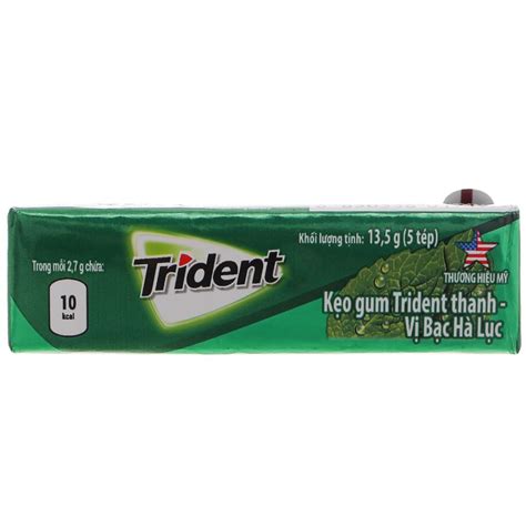 Trident Mint Gum 13 5g X 5 Sticks X 20 Bars X 30 Boxes • Vietnam Fmcg