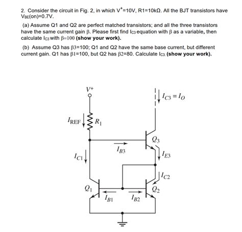 Solved Consider The Circuit In Fig 2 In Which V 10v