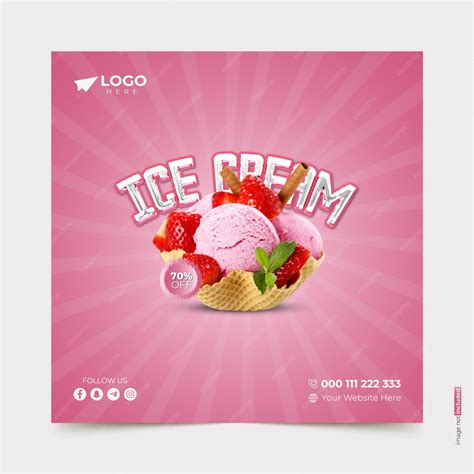 Premium Vector Vector Food Social Media Post Design Template
