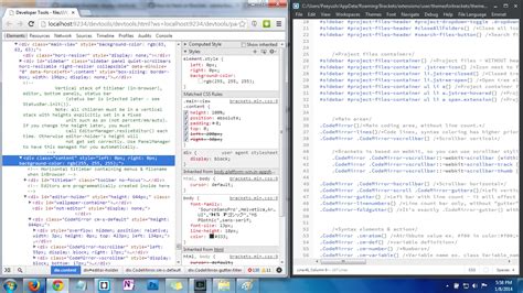 Minor Ui Bugs Extra Space On The Left Of Content Inside Main View And Codemirror Gutter