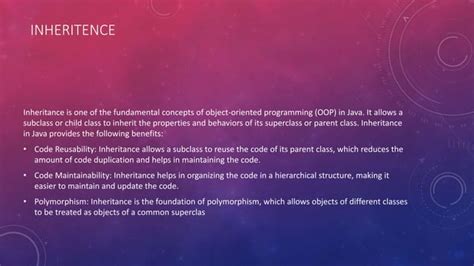 Features Of Object Oriented Programmingpptx Programming Languages Computing