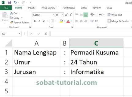 Cara Membuat Titik Dua Sejajar Di Excel Sobat Tutorial