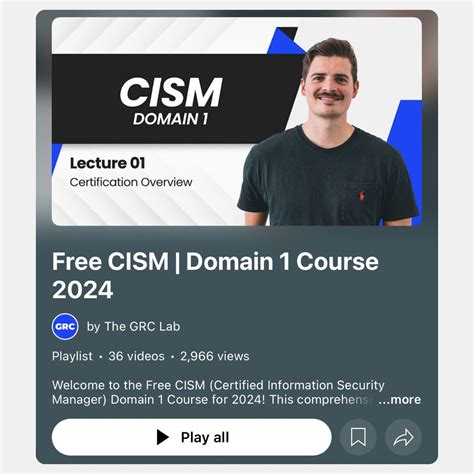Free Cism Course Now Available Are You Eyeing At Becoming A Certified