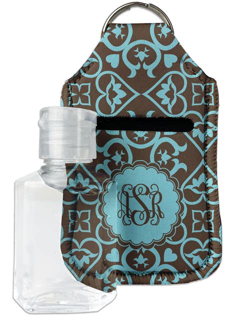 Custom Floral Hand Sanitizer And Keychain Holder Personalized